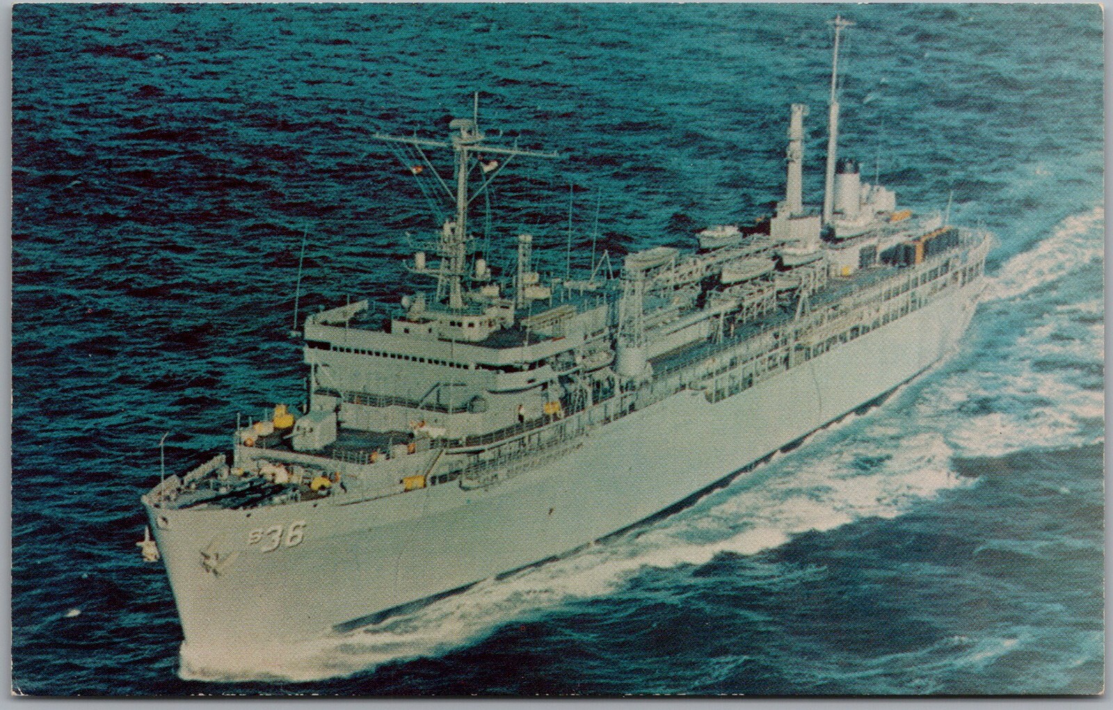 USS L.Y. Spear AS-36 Navy Ship Postcard W324 | eBay