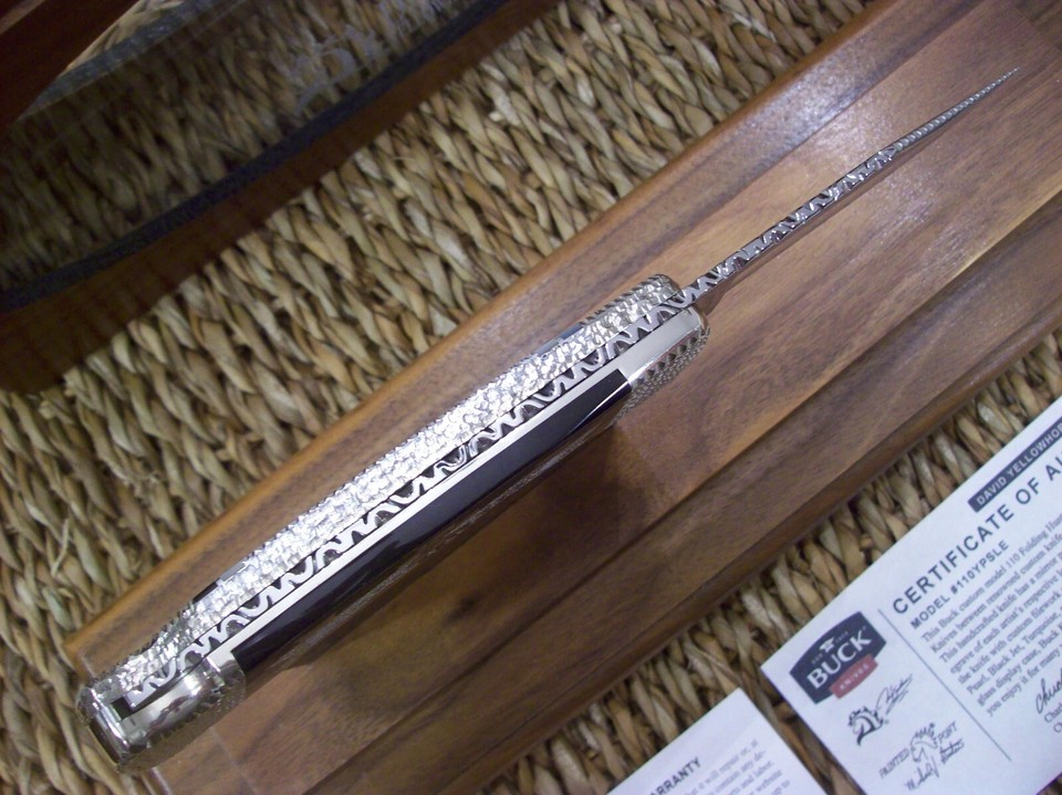 CUSTOM BUCK KNIFE 110 By "David Yellowhorse / Michael Prater #064/110 ...