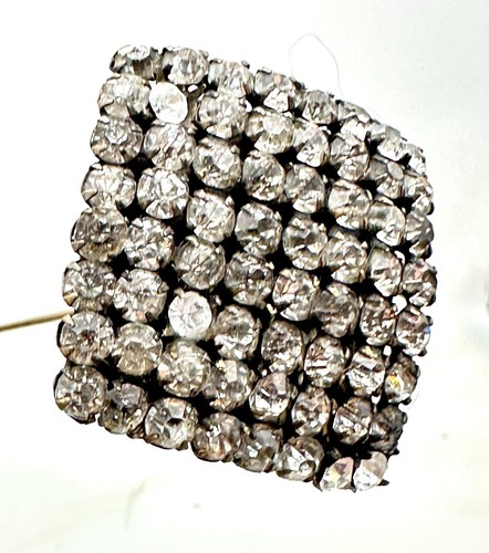 Antique Hatpin Sparkling Rhinestone Square Positive Stability Symbol ...