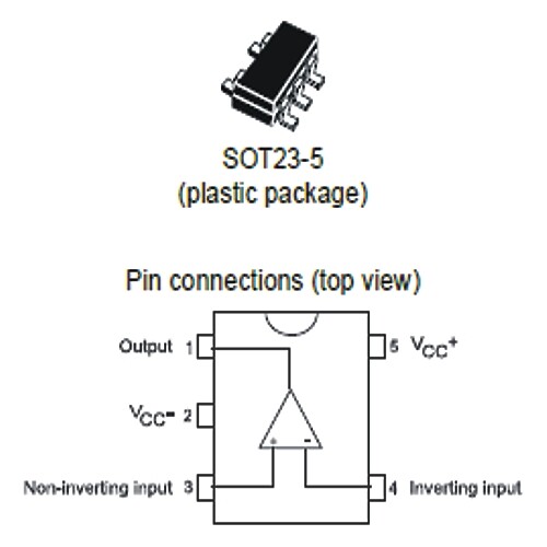 [20pcs] TS321ILT Op Amp 800kHz 5 - 28 V SOT23-5 | eBay