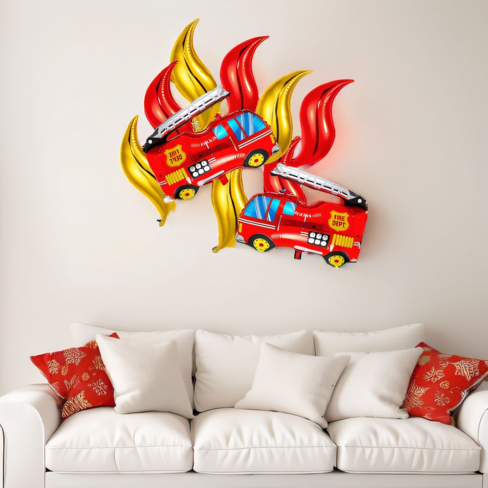 Fire Truck Party Decorations Fire Design Firefighter Party Fire Theme ...