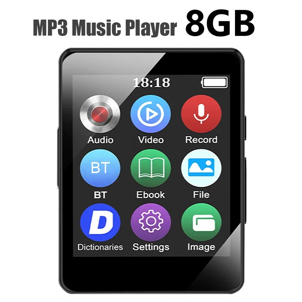 Portable MP3 Player Bluetooth 5.0 Music Stereo Speaker Mini MP4 Video ...