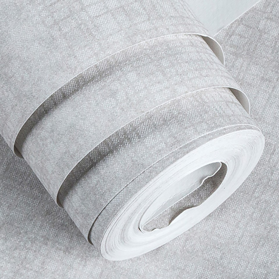 Plain Flat Textured Wallpaper Linen Effect WallPaper for LivingRoom ...