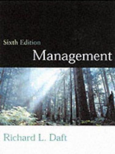 Management by Richard L. Daft (2002, Hardcover) for sale online | eBay