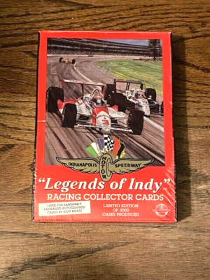 1992 "Legends of Indy" Box 36 Factory Sealed Packs RACING Sealed in Box ...