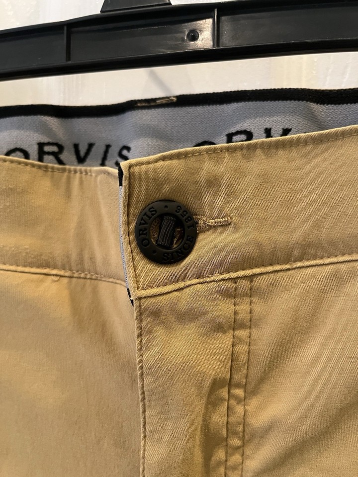 Orvis Men’s Classic Collection Tech Pants Field Khaki Size 36 Water ...