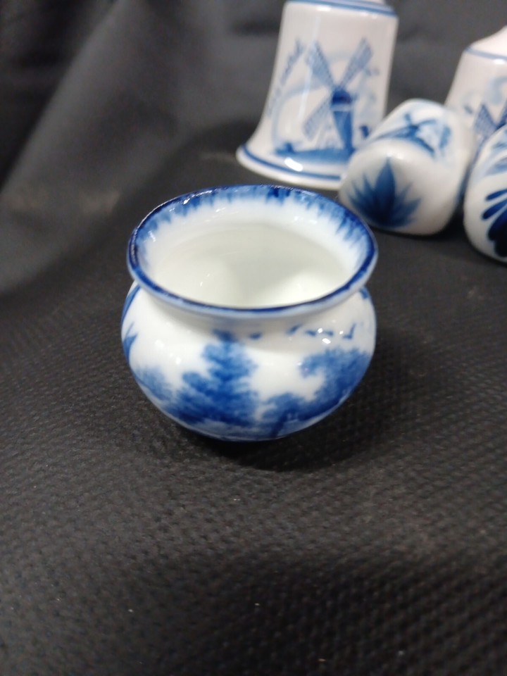 (15) Dutch Delft Blue & Delft/like Porcelain Windmill Collectibles | eBay