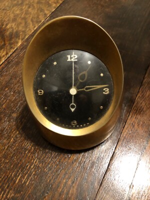 Jefferson Vintage MCM 500 Clock Gold Space Age 1950's USA Bullet | eBay