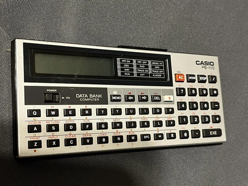 Casio PB-110 Personal computer Tested and Working ( Read Description ...
