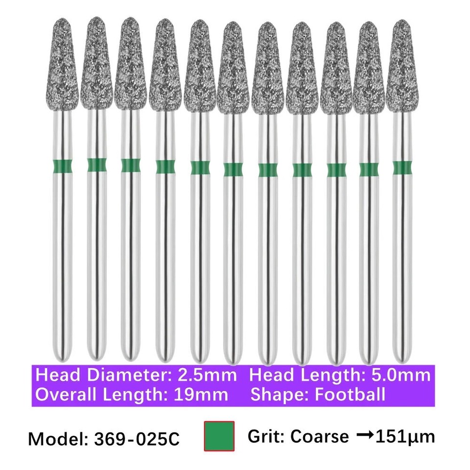 130 Types Dental FG Round End Taper Pear Coarse Grits Diamond Burs 10 ...