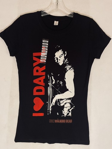 The Walking Dead I Heart Daryl Dixon Zombie Junior T-Shirt Size L New ...