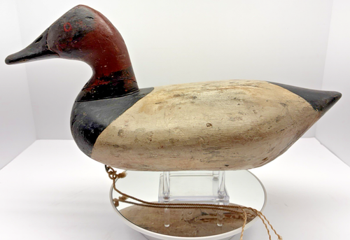 Edwin Pearson (1863-1932) Carved Canvasback Drake Duck Decoy Havre De ...