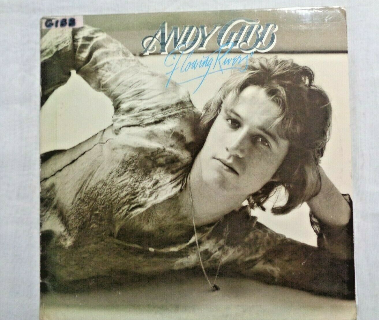 Andy Gibb Flowing Rivers 1977 RSO RS-1-3019 Pitman White Label Promo ...