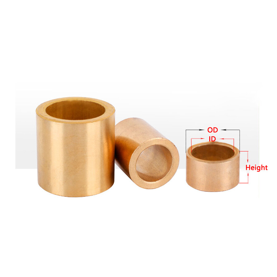 Metric Oilite Bushing Copper Self Lubricating Bearing Bushing Sleeve ID ...