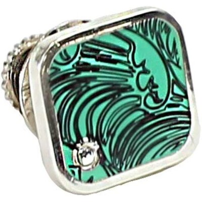 Silver Surf Pin Wave Print Lapel Pin Yoma Hat Supply Co | eBay