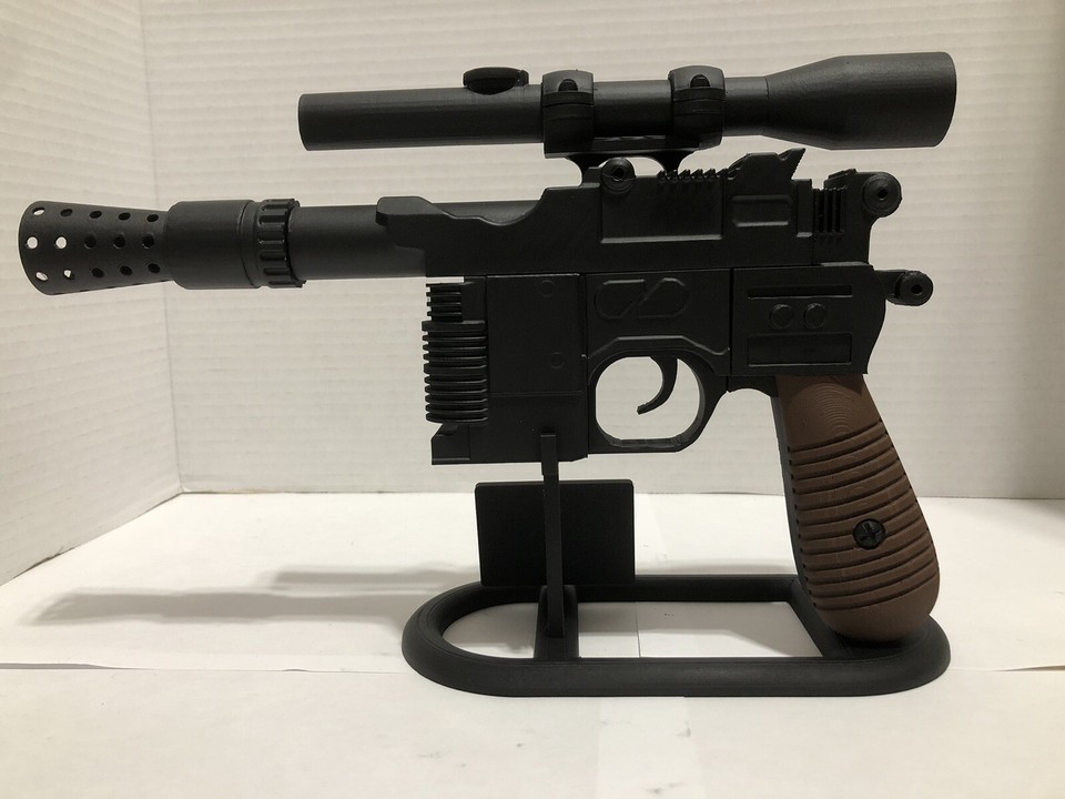 Han Solo Blaster DL-44 Inspired Replica, Star Wars , Full Size- 3D ...