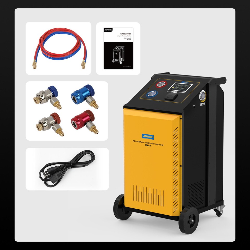 Fully Automatic Refrigerant Recovery Machine Dual System AC Recycle ...