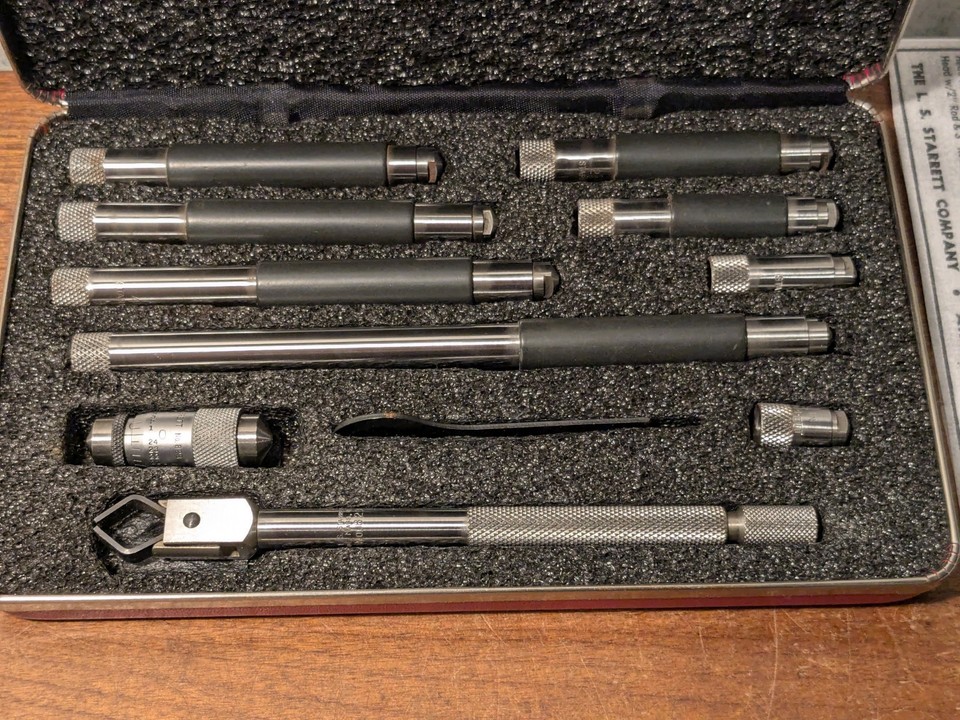STARRETT TUBULAR ID INSIDE MICROMETER SET NO 823BZ - 1 1/2-12 Inches | eBay