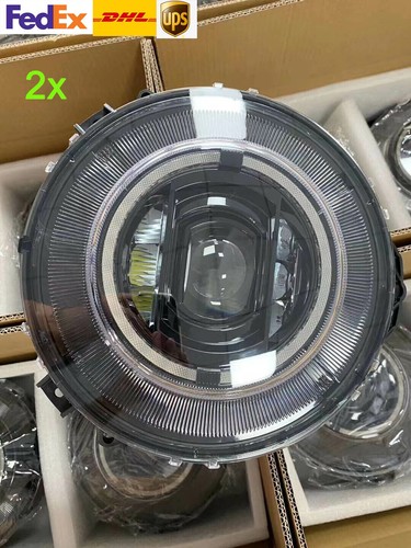 W463 Black Headlight Pair For Mercedes Benz G Class W464 Style Dynamic ...