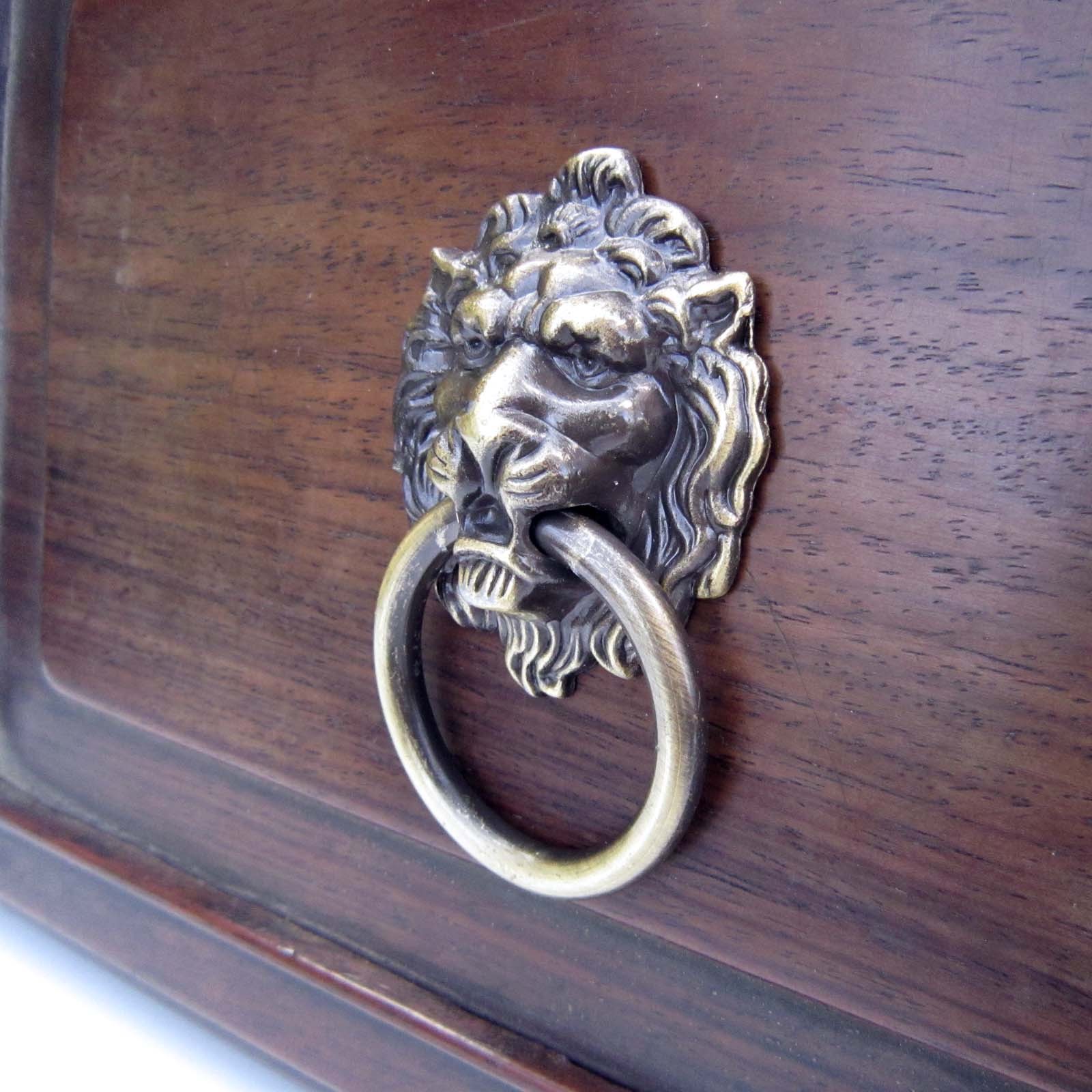 Vintage Lion Head Furniture Door Cabinet Dresser Drawer Pull Handle ...