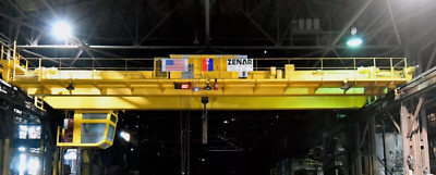 2022 Zenar Overhead Crane, 20/10 Ton Capacity, Class "E" Hot Metal ...