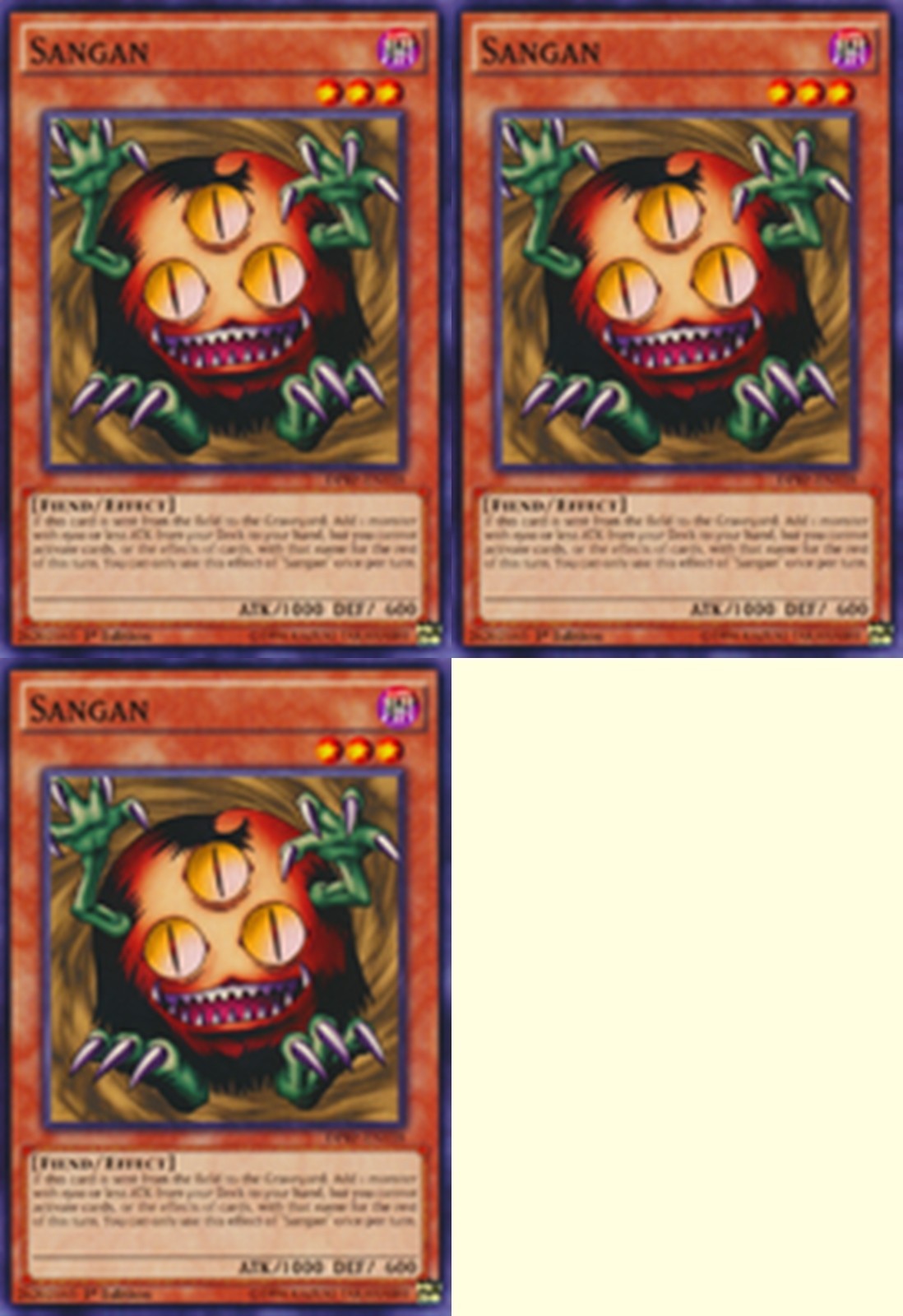 Sangan DPRP-EN038 X 3 Mint YUGIOH Cards Common | eBay