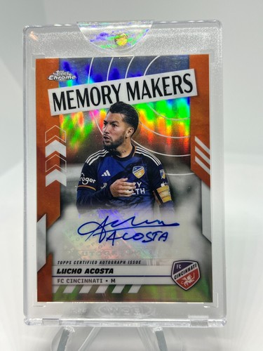 Lucho Acosta 2024 Topps Chrome MLS Mania Memory Makers AUTO FC ...