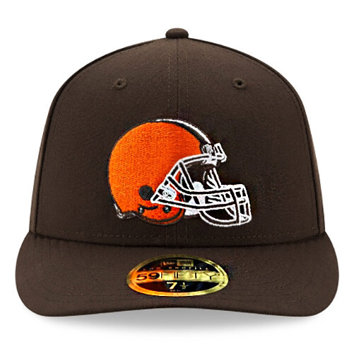 New Era Cleveland Browns Fitted Hat NFL Authentic 5950 Low Profile Size ...