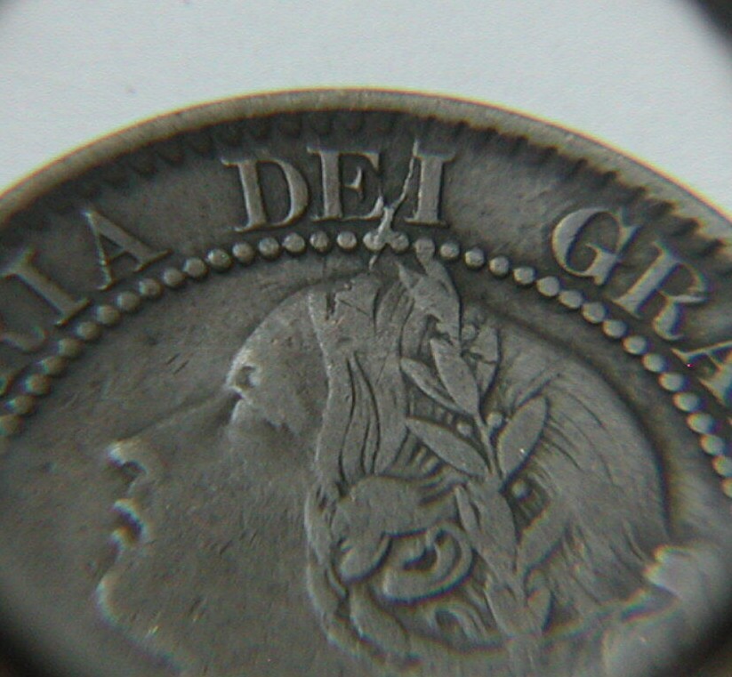 1859 CANADA Victoria Coin - Large Cent (1¢) - die cracks - die cracks ...