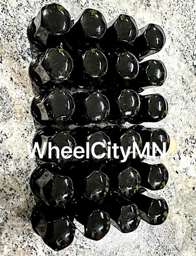 14x1.5 gloss black lug nuts 7/8” head fits 2022 GMC Sierra 1500 Yukon ...