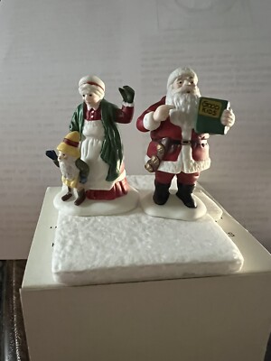 Department 56 "TRIMMING THE NORTH POLE" /SANTA &MRS CLAUS. AMISH FAMILY ...