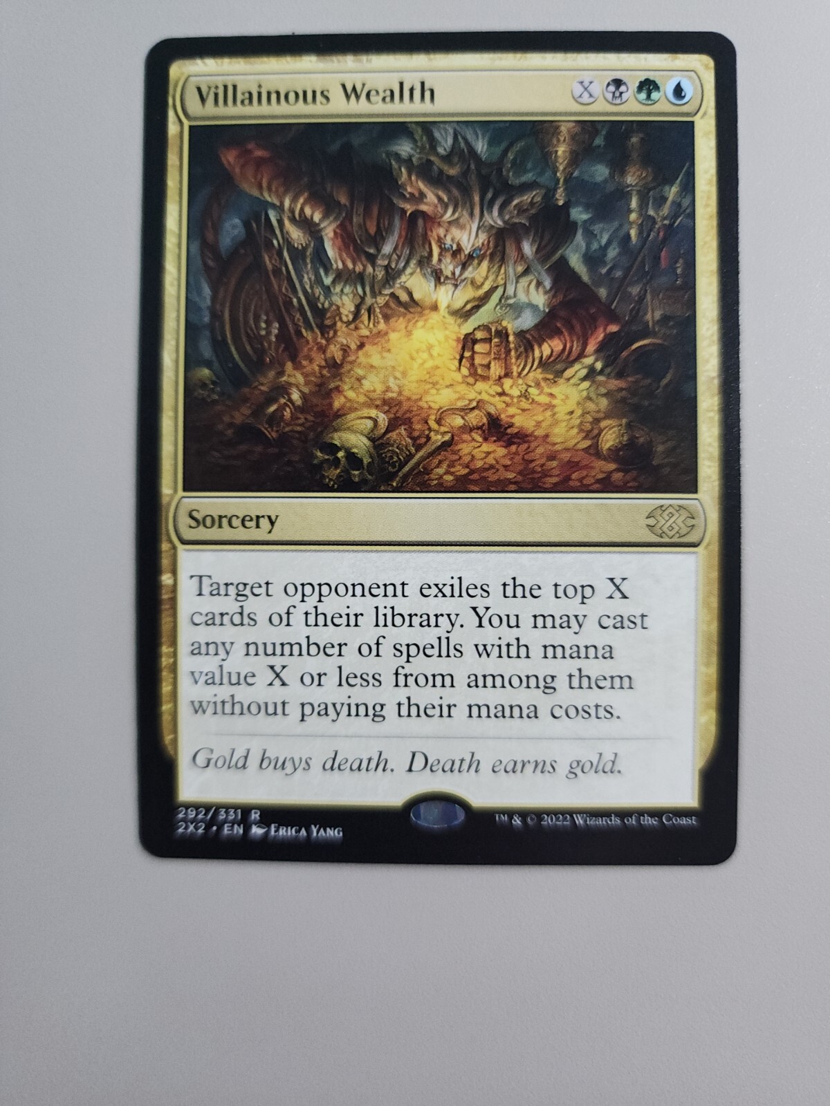 MTG Villainous Wealth Double Masters 2022 292/331 Regular Rare | eBay