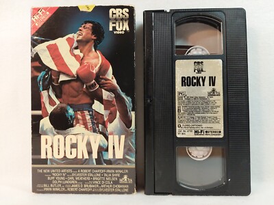 Rocky IV VHS MGM/UA Home Video Boxing Movie Sylvester Stallone FAST ...