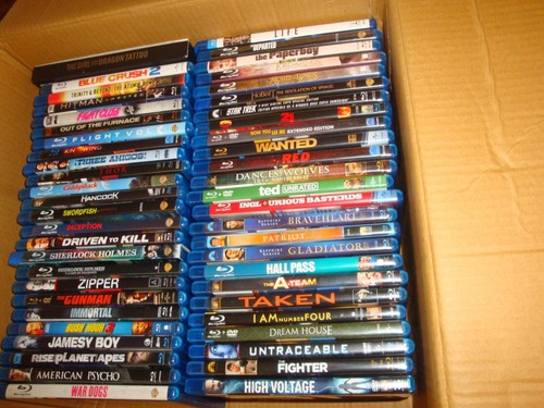 *50* Blu-Ray Movie Lot *Like New* * Diff Genres *NO DVD"S or DIGITAL ...