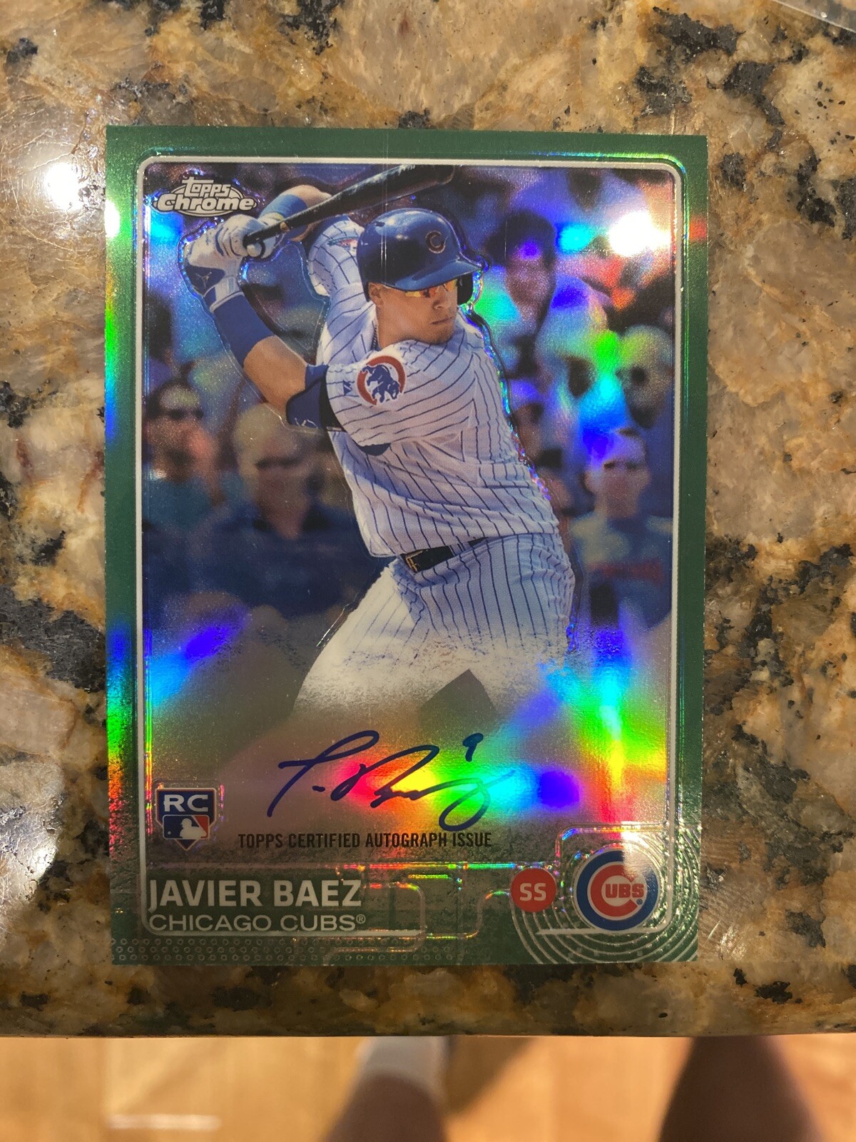 Javier Baez 2015 Topps Chrome Auto Autograph Rookie Card Green 75/99 | eBay