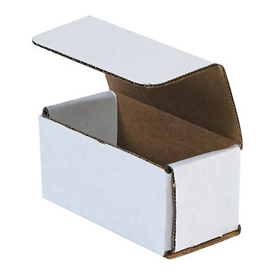 50 - 4x2x2 Small White Corrugated Cardboard Packaging Shipping Mailing ...