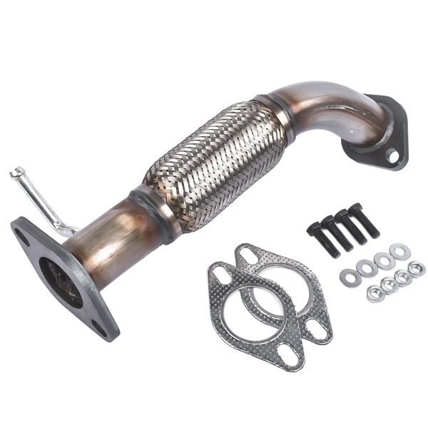 New Exhaust Front Flex Pipe without Oxygen Sensor Ports Compatible with ...