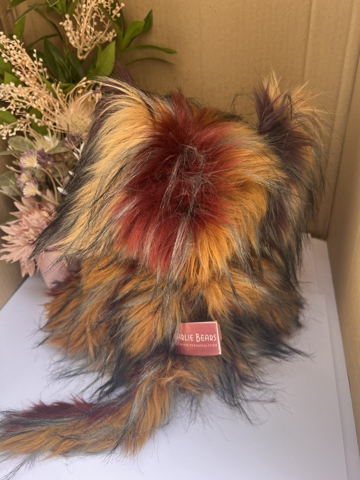 Charlie Bear Eustace Eustace, woolly mammoth wild multicolour plush fur ...