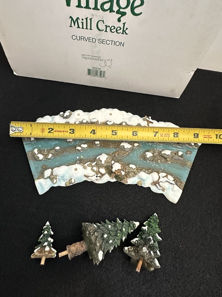 Dept 56 Village Mill Creek Collection Curved Section 52634 Woods Forest ...