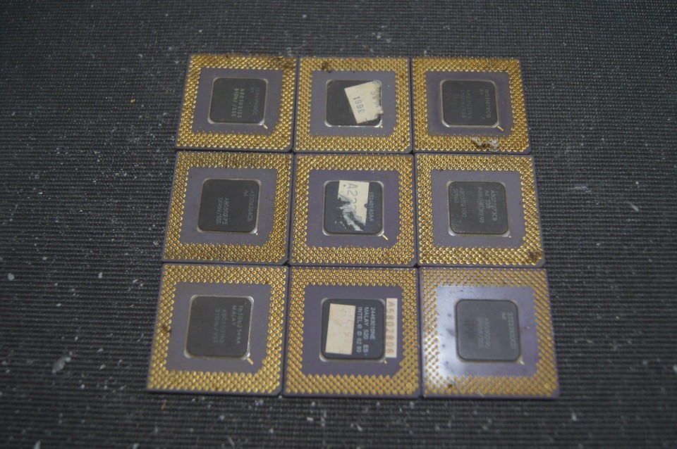 ( 9 ) HIGH YIELD INTEL PENTIUM CERAMIC CPUs For Gold Recovery FREE ...