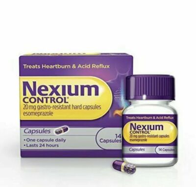2 x Nexium Control 20mg 14 Capsules -24 Hour Relief from heartburn ...