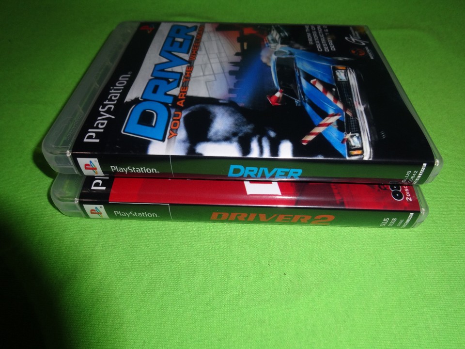 EMPTY Replacement Cases! Driver 1 & 2 Compilation Twin Pack Sony ...