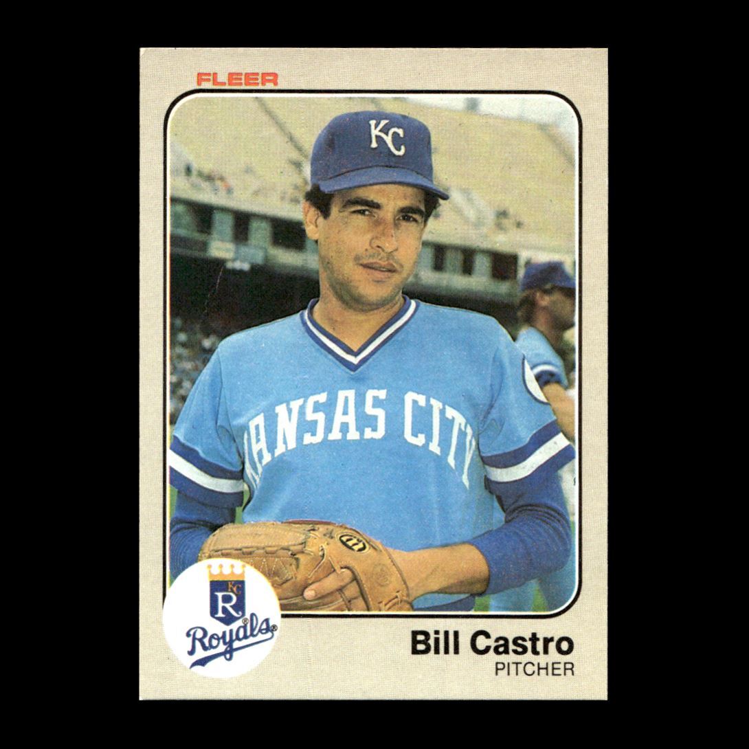 Bill Castro 1983 Fleer Kansas City Royals #109 NM-MT Vintage! | eBay