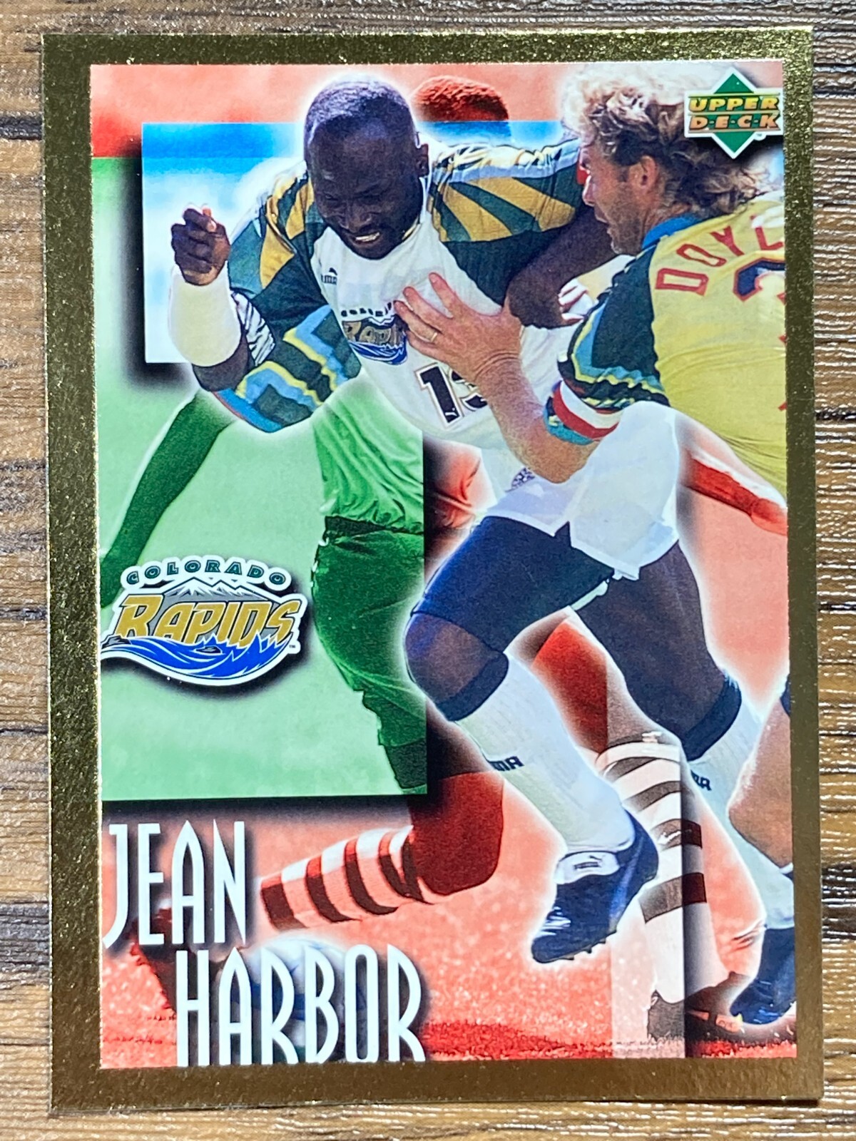 Upper Deck Bandai MLS Gold Card 1997 #4 Jean Harbor Colorado Rapids | eBay