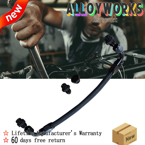 6AN 6ORB Fuel Rail Manifold Crossover Kit Black Braid LS1 LS6 LS7 LM7 ...