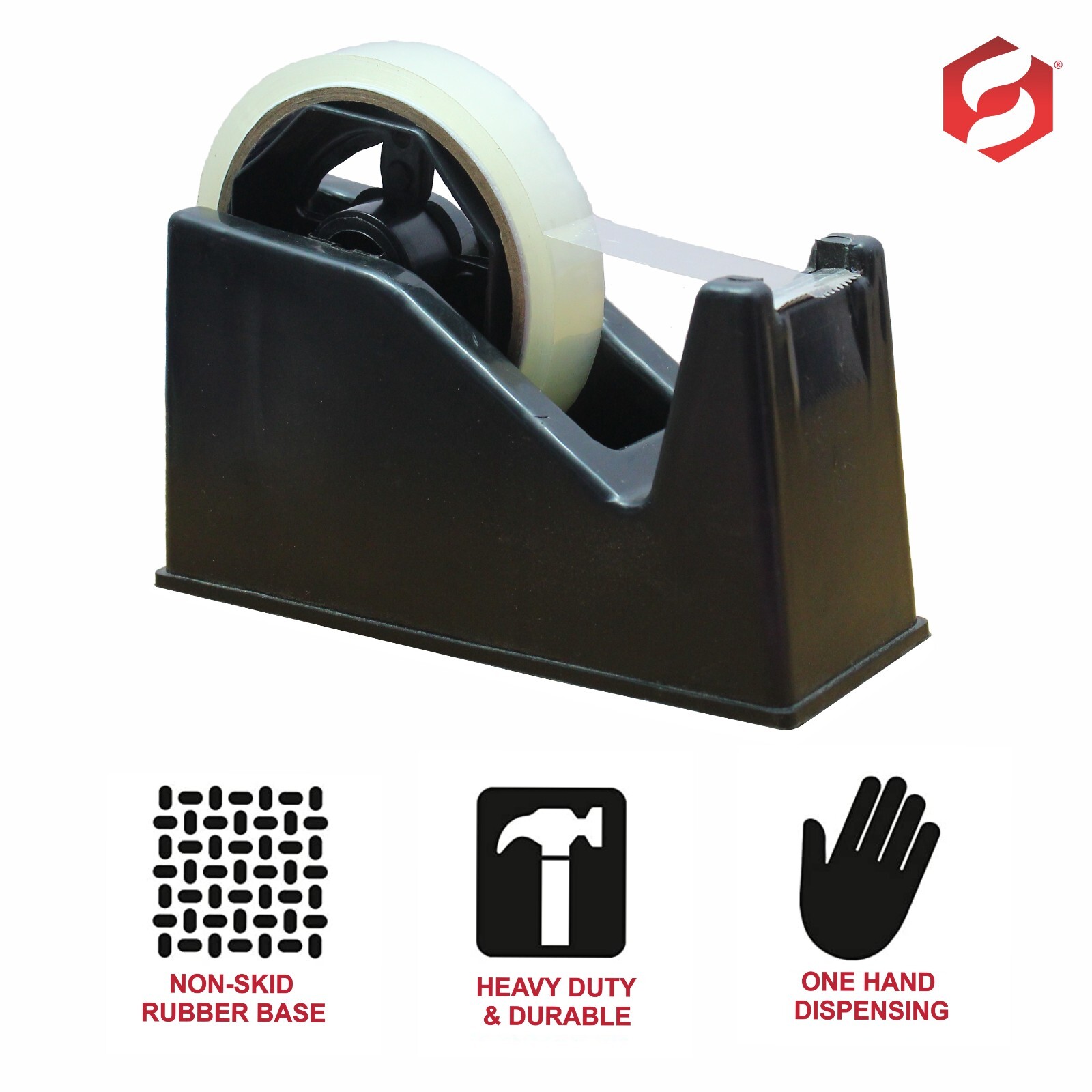 DESKTOP TAPE DISPENSER CELLOTAPE SELLOTAPE HEAVY DUTY WEIGHT HOLDER ...
