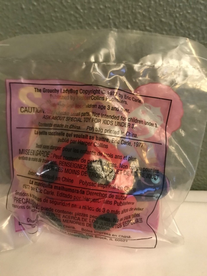Eric Carle McDonald's The Grouchy Ladybug Finger Puppet Toy | eBay