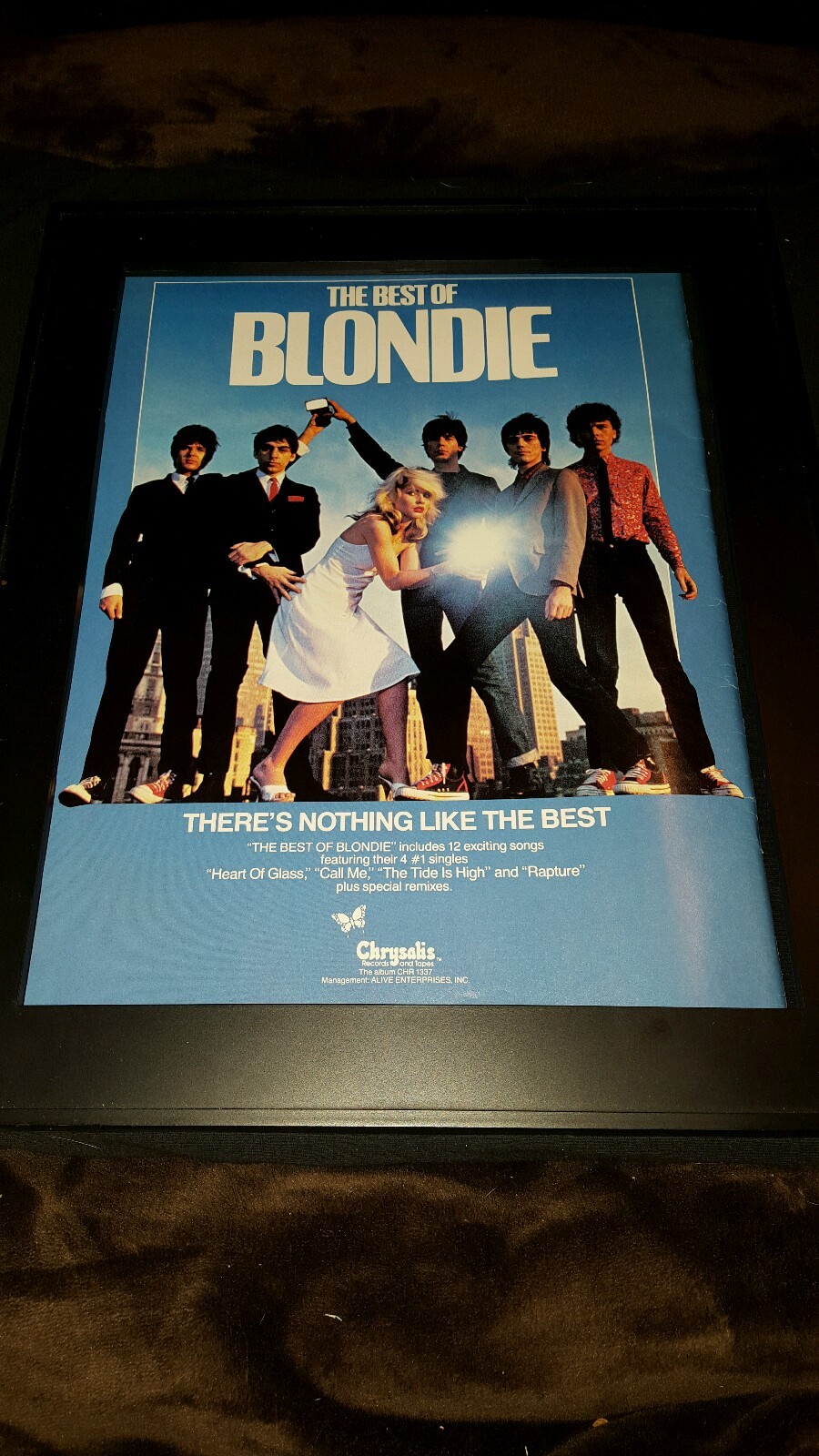 Blondie Best Of Blondie Rare Original Promo Poster Ad Framed! | eBay
