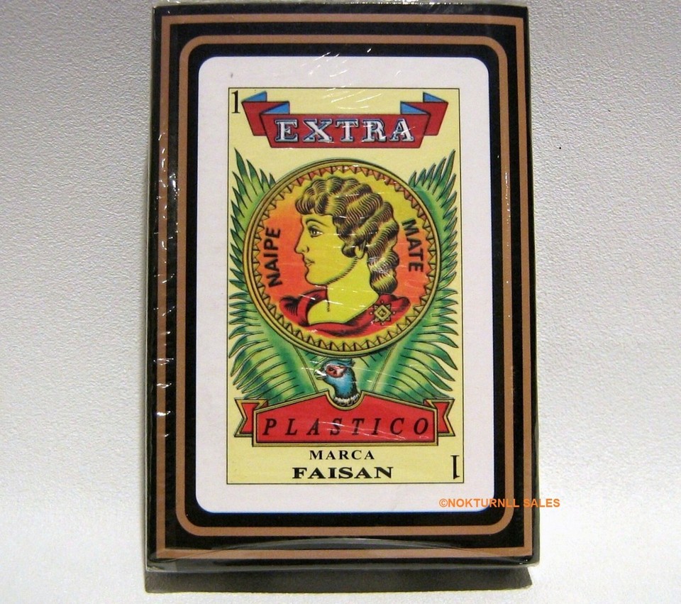 Baraja Naipe Espanola MARCA FAISAN 100% Plastico Spanish Playing Cards ...