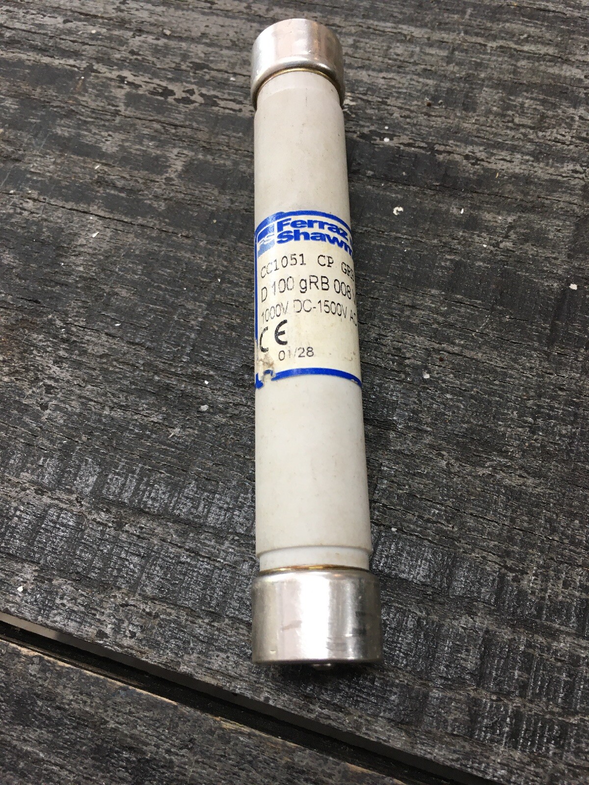 Ferraz Shawmut Prosistor Fuse - 8A 1000V DC Size: 20x127 Ceramic CC1051 ...